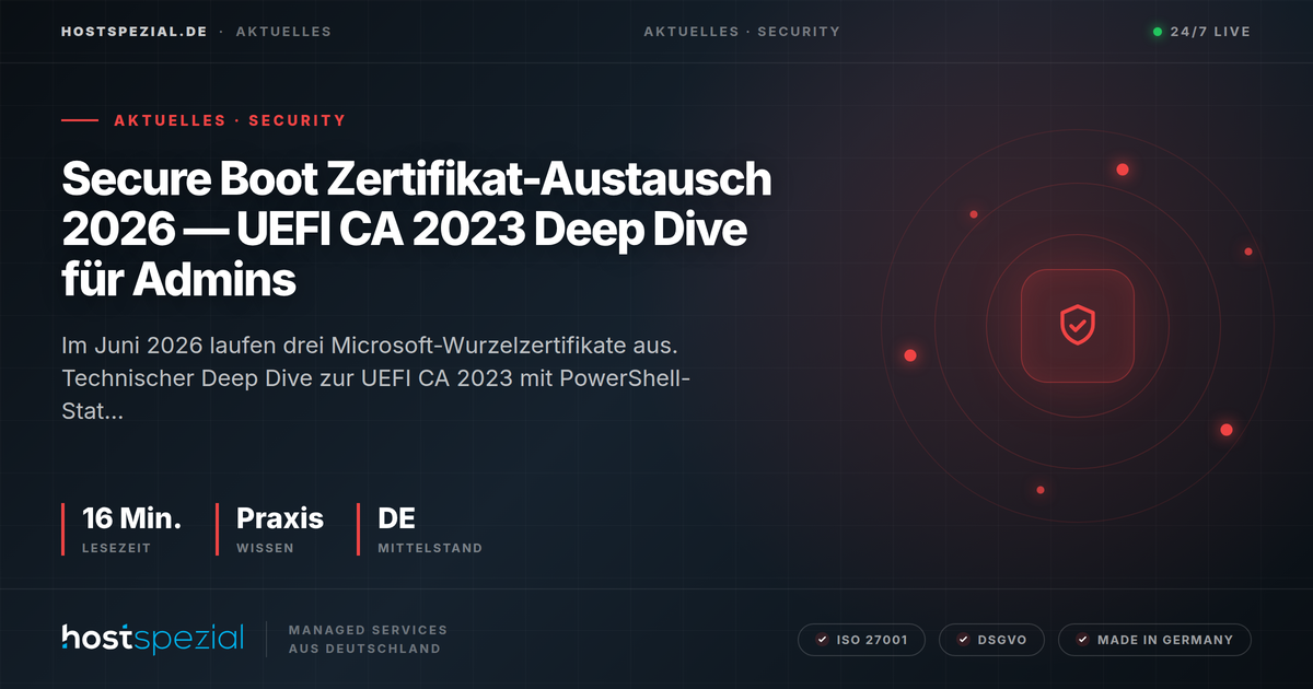 Secure Boot Zertifikat-Austausch 2026 — UEFI CA 2023 Deep Dive ...